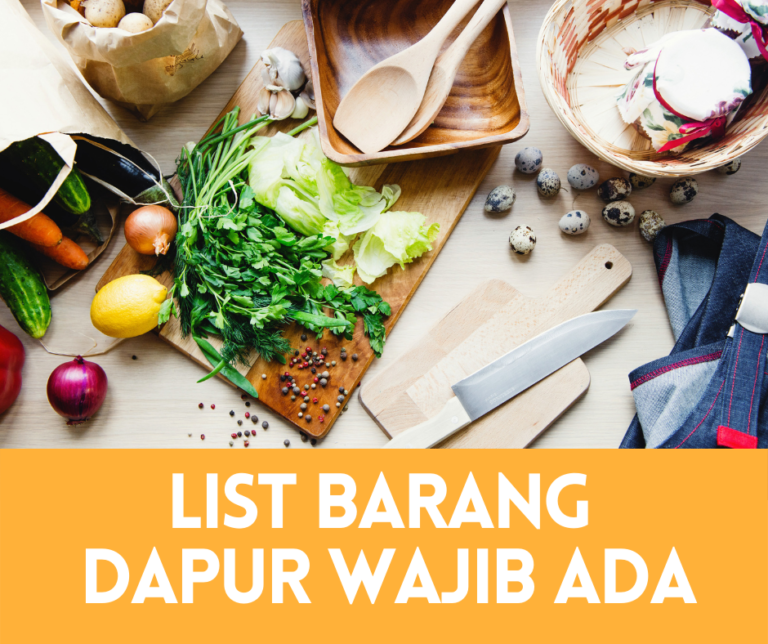 List Barang Dapur Yang Wajib Ada di Rumah • Aneka Resepi